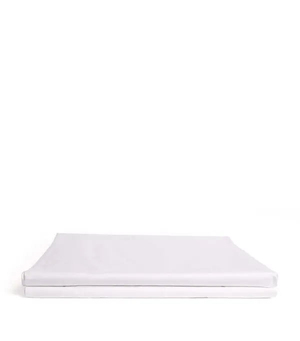 CELSO DE LEMOS Estrela Super King Flat Sheet - White