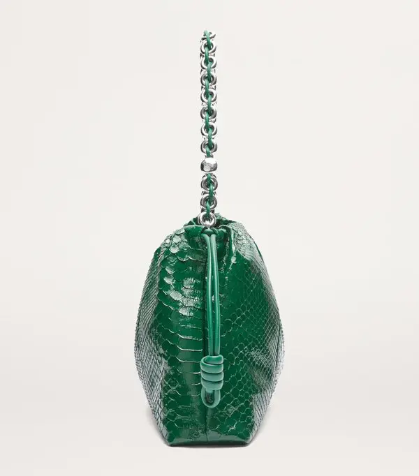 Loewe Large Patent Python Flamenco Purse
