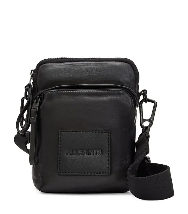 ALLSAINTS Falcon Leather Cross-body Bag - Black