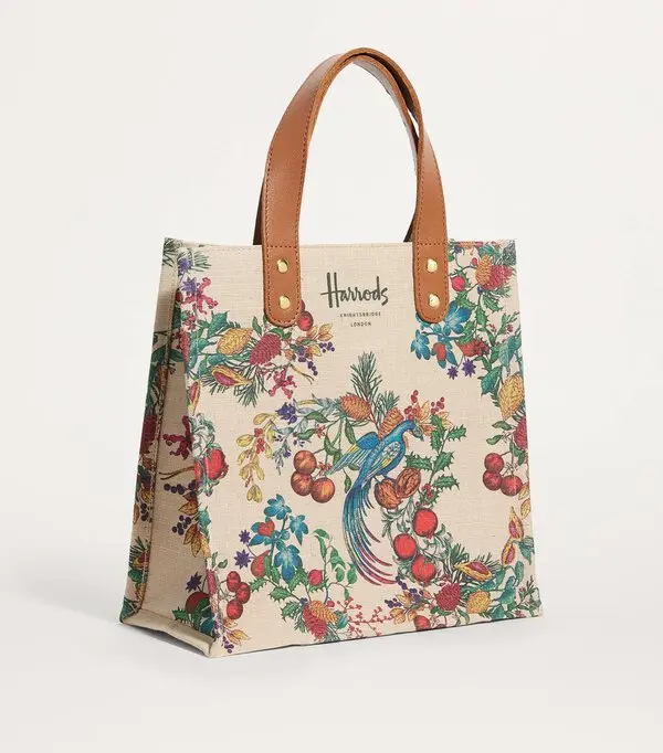 Harrods Small The Great Feast Jacquard Shopper Bag