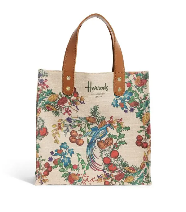 Harrods Small The Great Feast Jacquard Shopper Bag - Neutral