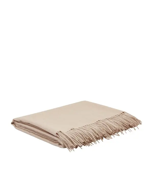 SIMPLE THINGS Natural Wool Throw - Beige