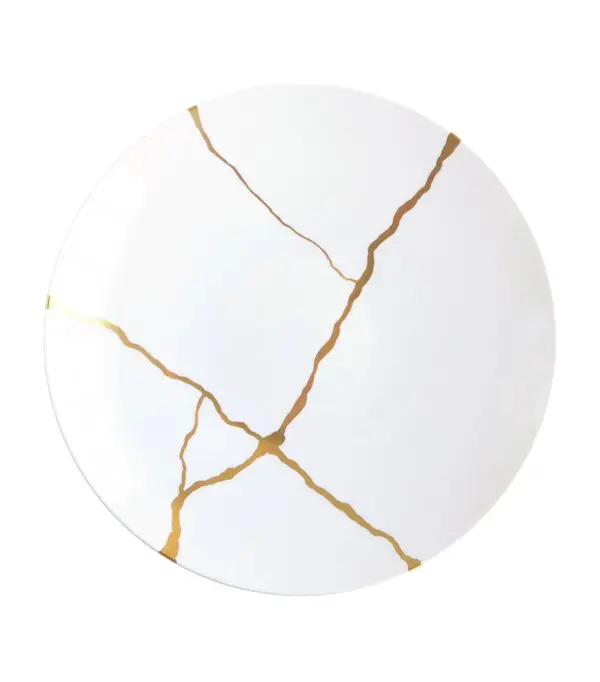 Bernardaud Set Of 12 Kintsugi Dinner Plates
