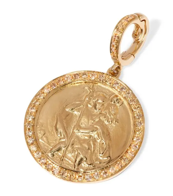 Annoushka Yellow And Diamond St Christopher Charm