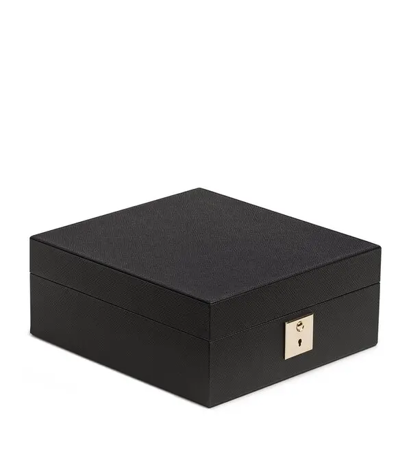 Smythson Leather Panama Watch Box