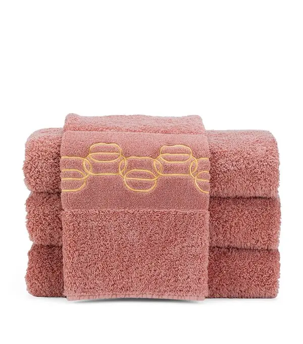 ABYSS & HABIDECOR Egyptian Cotton Palacio Guest Towel - Pink