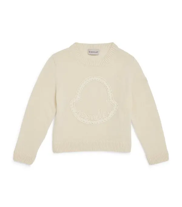 Moncler Wool-cashmere Embroidered Jumper