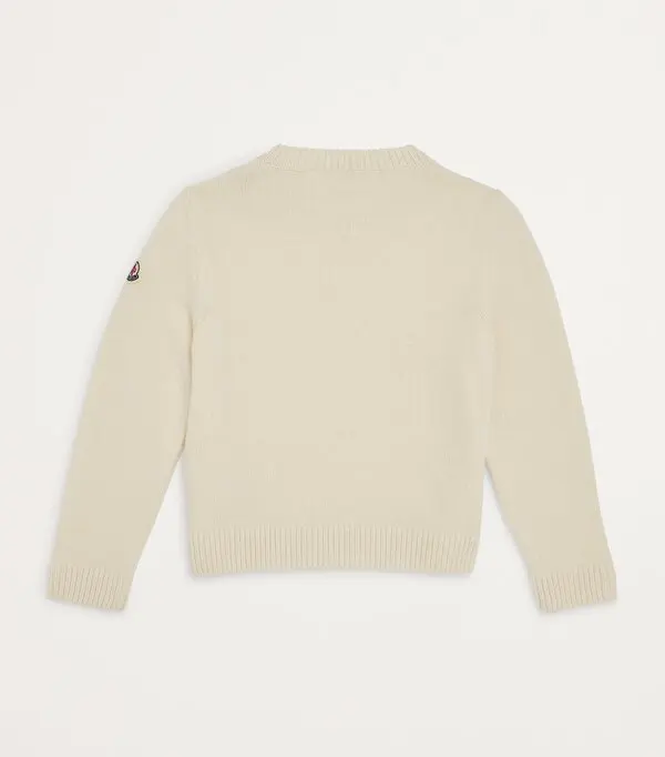 Moncler Wool-cashmere Embroidered Jumper