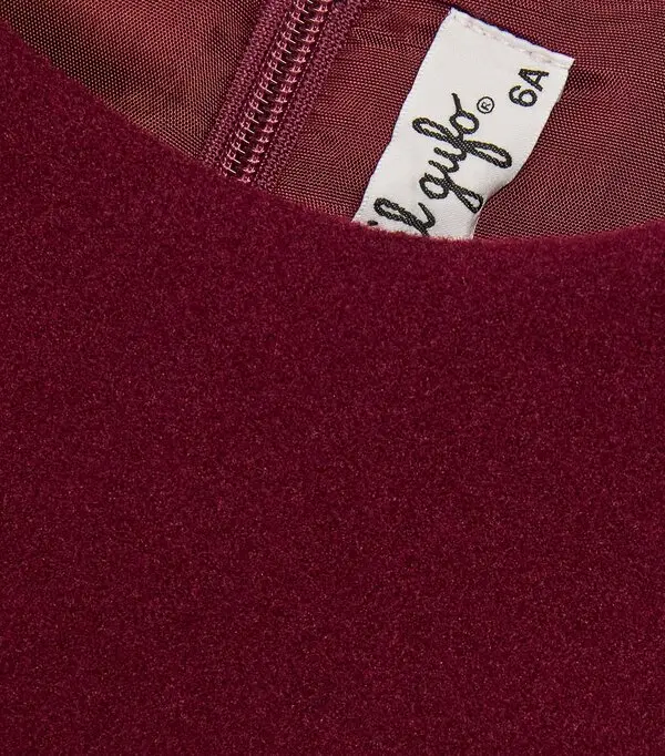 Il Gufo Techno-Wool A-Line Dress In Burgundy - 41% Off | Editorialist