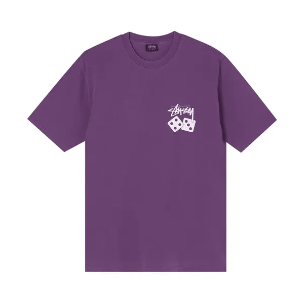 StÜssy Dice Pigment Dyed Tee - Purple