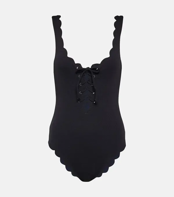 Marysia Palm Springs Tie One Piece Swimsuit - Black
