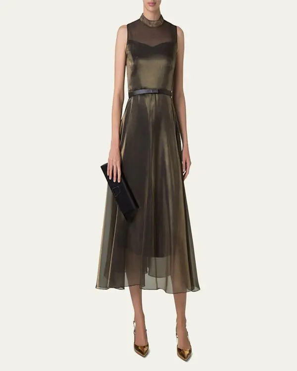 Akris Anouk Satin Clutch Bag With Chain Strap