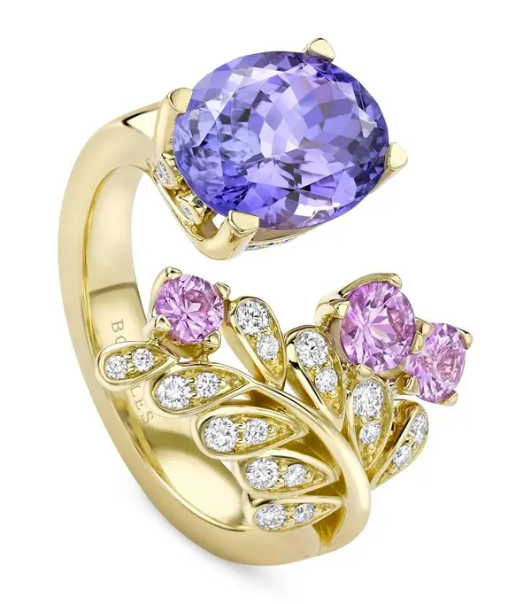 BOODLES Provence Ring With Diamond And Tanzanite - Gold