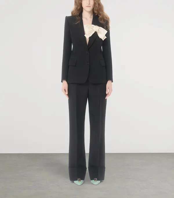 Valentino Garavani Virgin Wool-silk Trousers
