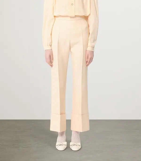 Valentino Garavani Virgin Wool-silk Trousers