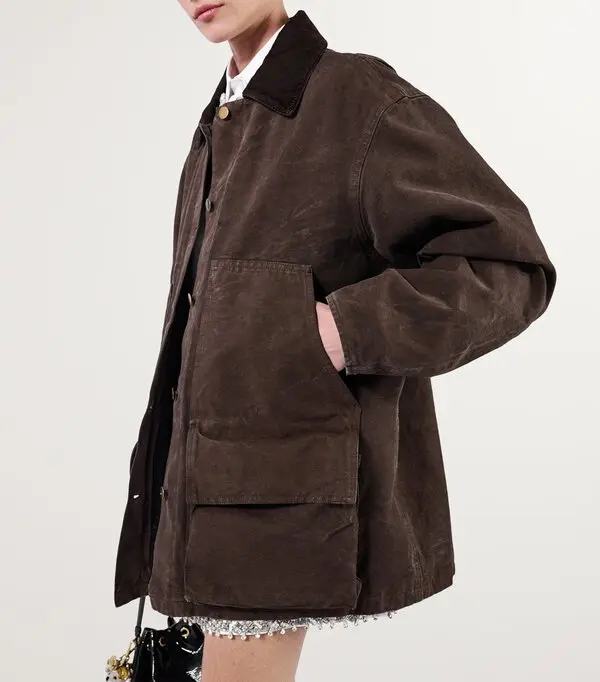Prada Shearling-trim Barn Jacket