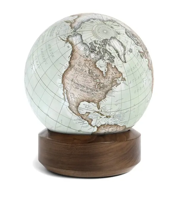 BELLERBY & CO GLOBEMAKERS The Walnut Standard Desk Globe - Green