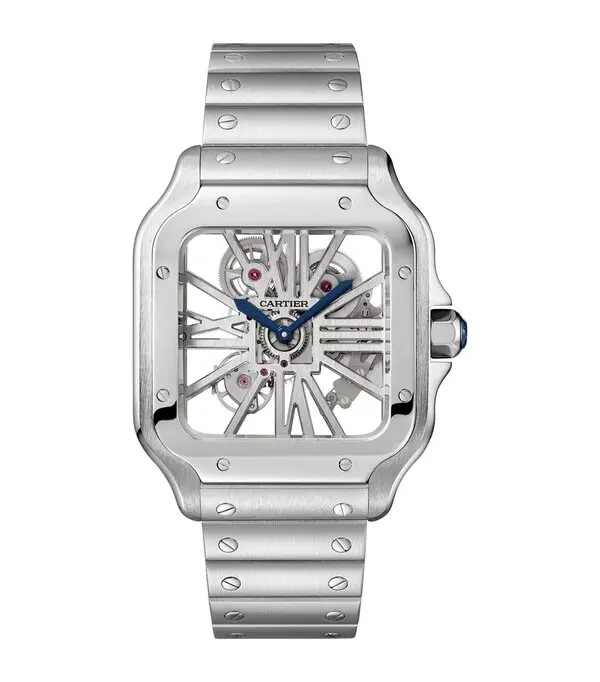 Cartier Santos De Skeleton Watch - Clear