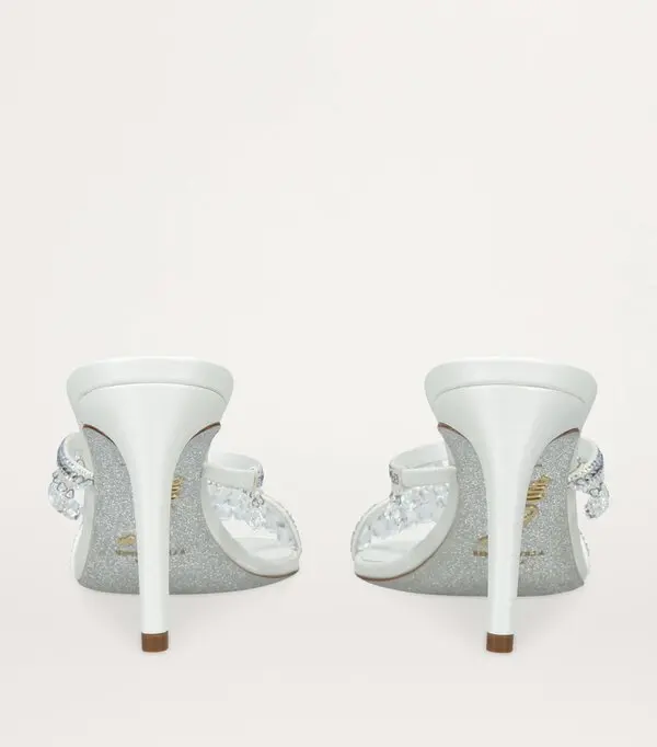 Rene Caovilla Embellished Chandelier Mules 80