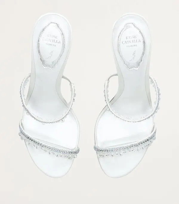 Rene Caovilla Embellished Chandelier Mules 80