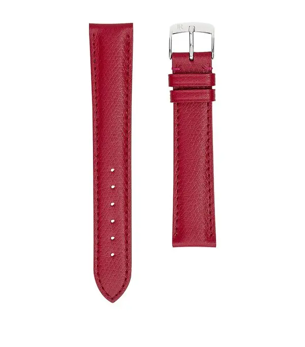JEAN ROUSSEAU Vegetable-tanned Leather 3.5 Watch Strap - Red