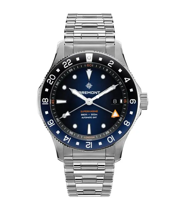 BREMONT Supermarine 300m Stainless Steel Watch With Rotating Bezel