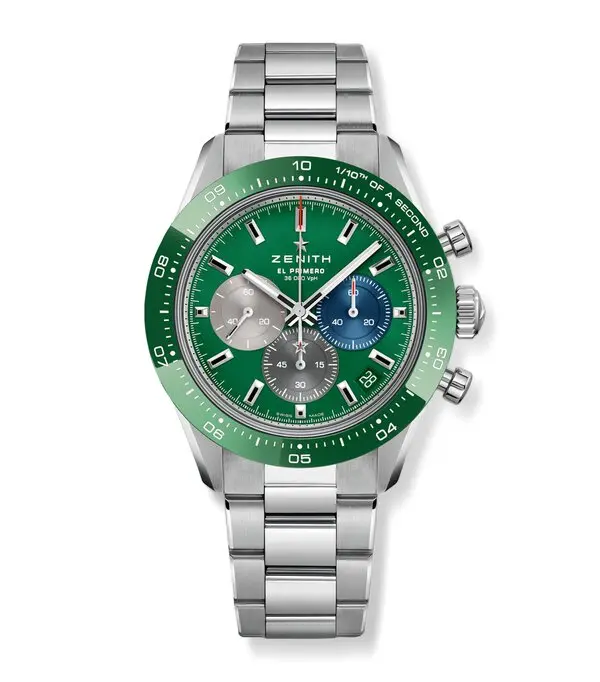 ZENITH Stainless Steel Chronograph Watch - Green