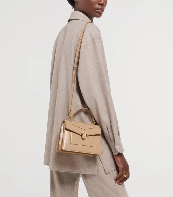 BVLGARI Leather Serpenti Forever Top-handle Bag