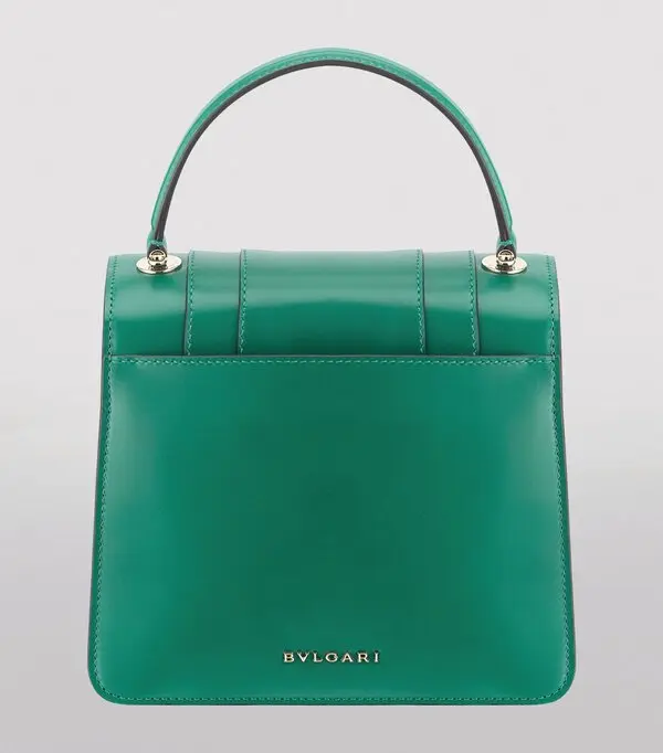 BVLGARI Leather Serpenti Forever Top-handle Bag - Green