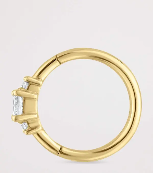 MARIA TASH Diamond Princess Single Hoop Earring