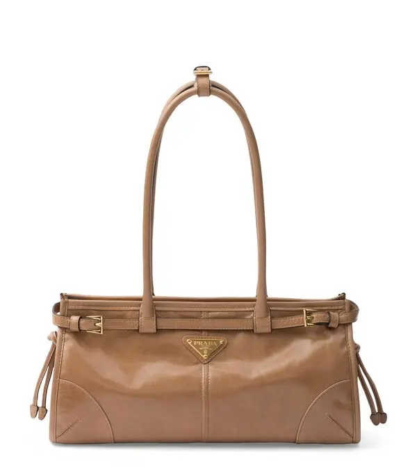 Prada Medium Leather Top-handle Bag