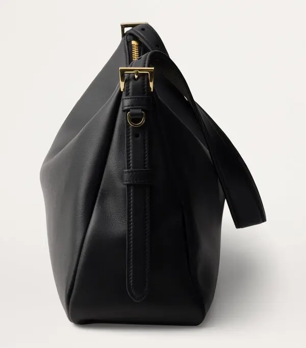 Prada Large Calf Leather Aimée Shoulder Bag - Black