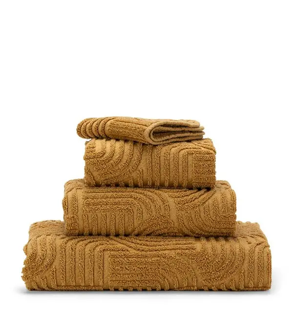 ABYSS & HABIDECOR Egyptian Cotton Olly Face Cloth - Gold