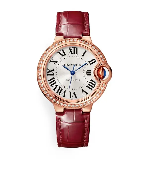Cartier And Diamond Ballon Bleu De Watch - Grey