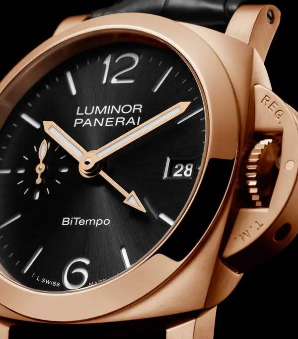 Panerai Goldtech Luminor Quaranta Bitempo Watch
