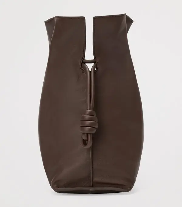 Loewe Large Leather Flamenco Purse - Brown