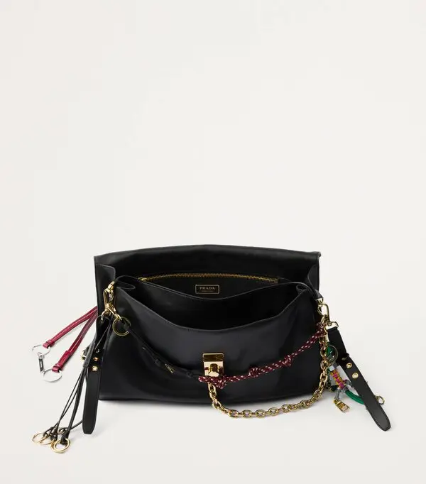 Prada Large Leather Shoulder Bag