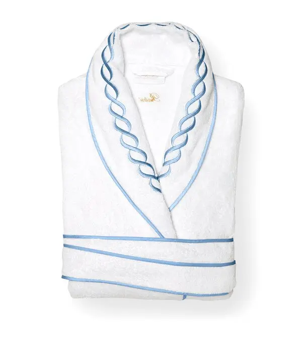 PRATESI Cotton Treccia Bathrobe - Blue