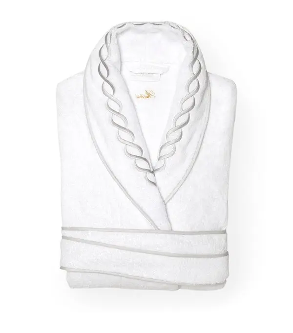PRATESI Cotton Treccia Bathrobe - Grey
