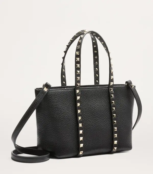 Valentino Garavani Mini Leather Rockstud Tote