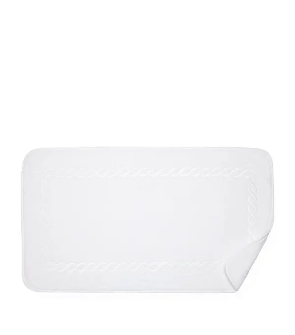 PRATESI Cotton Treccia Bath Mat - White
