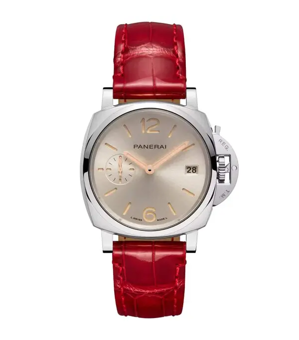 Panerai Stainless Steel Luminor Due Watch - Beige
