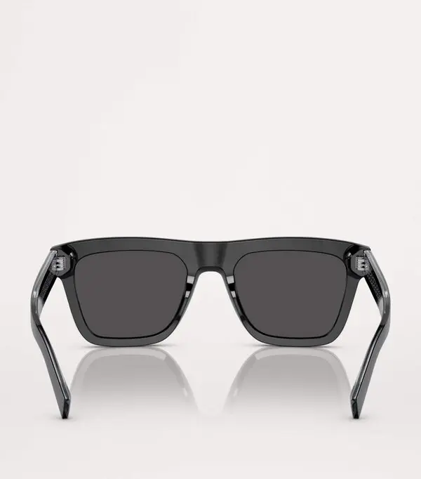Dolce & Gabbana Acetate Square Domenico Sunglasses - Black