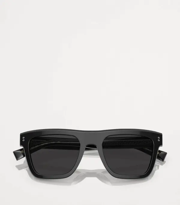 Dolce & Gabbana Acetate Square Domenico Sunglasses - Black