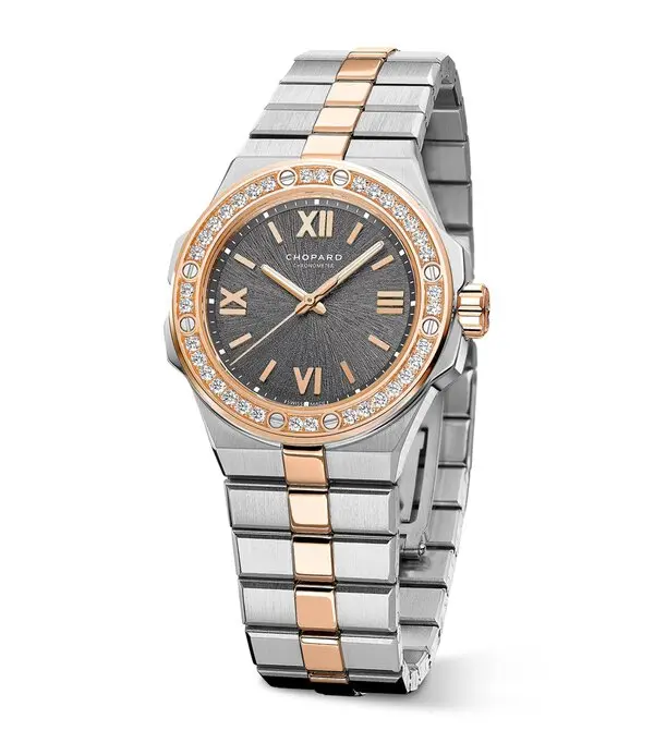 Chopard Stainless Steel And Diamond Alpine Eagle Watch - Rose Gold