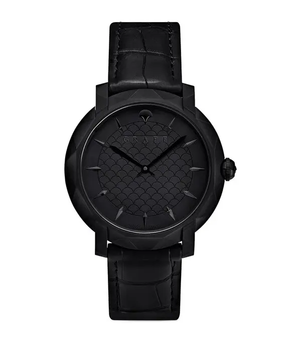 Graff Titanium Dlc Eclipse Watch - Black
