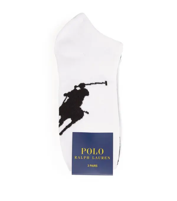 Polo Ralph Lauren Big Polo Pony Ankle Socks - White