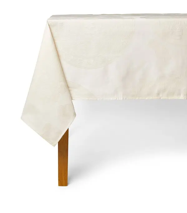 LE JACQUARD FRANÇAIS Fleurs Gourmandes Tablecloth - Beige
