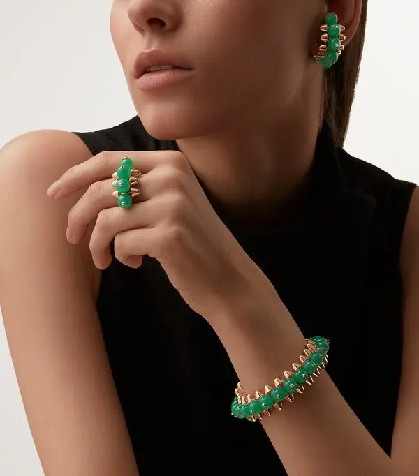 Cartier Clash De Xl Model Ring With Chrysoprase
