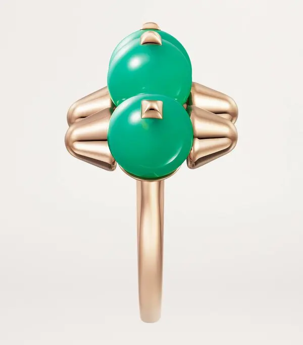 Cartier Clash De Xl Model Ring With Chrysoprase